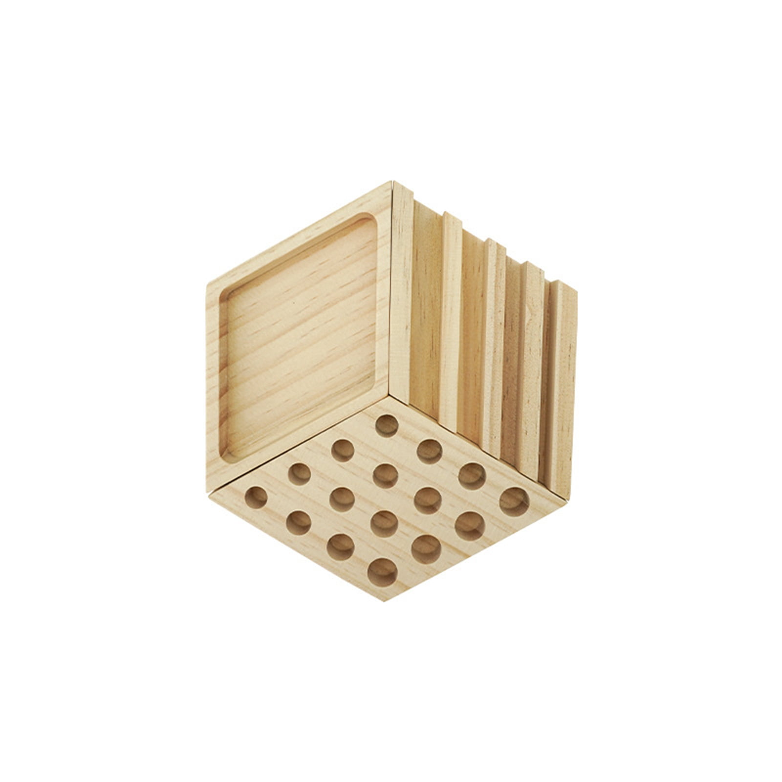 ‌Wooden Desktop Organizer - Natural Wood Office Desk Tray with Multi ...