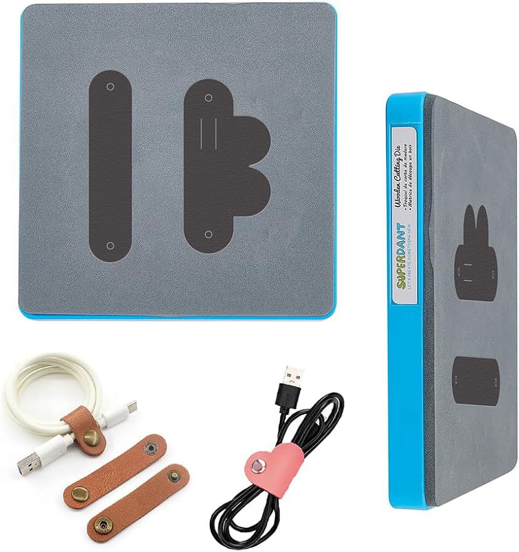 Wooden Die Cutting 2 Styles Headphone Cable Collector Leather Die ...