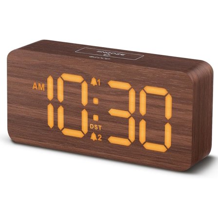 Better Homes & Gardens Sunrise Digital Alarm Clock with Sleep Sounds ...