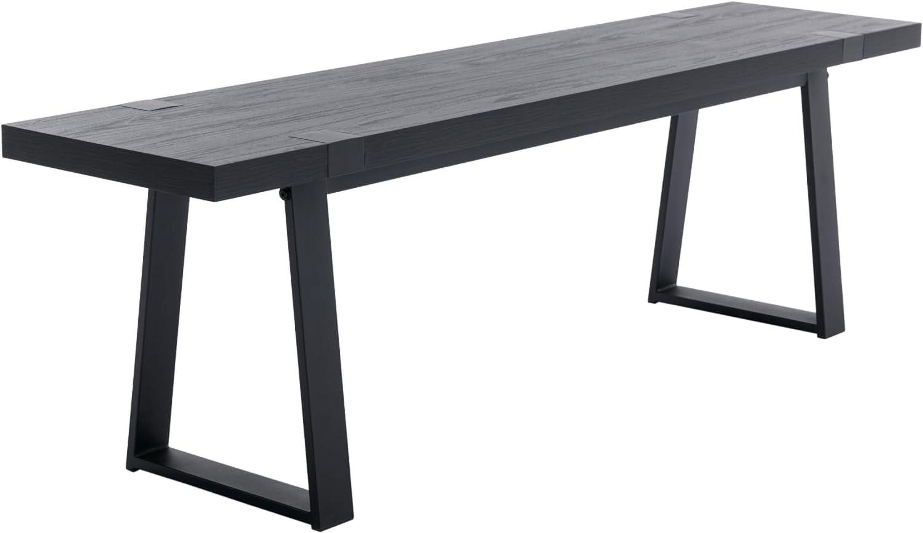 Wooden Dining Bench 60” Industrial Table Benches, Seating Chair Rustic ...