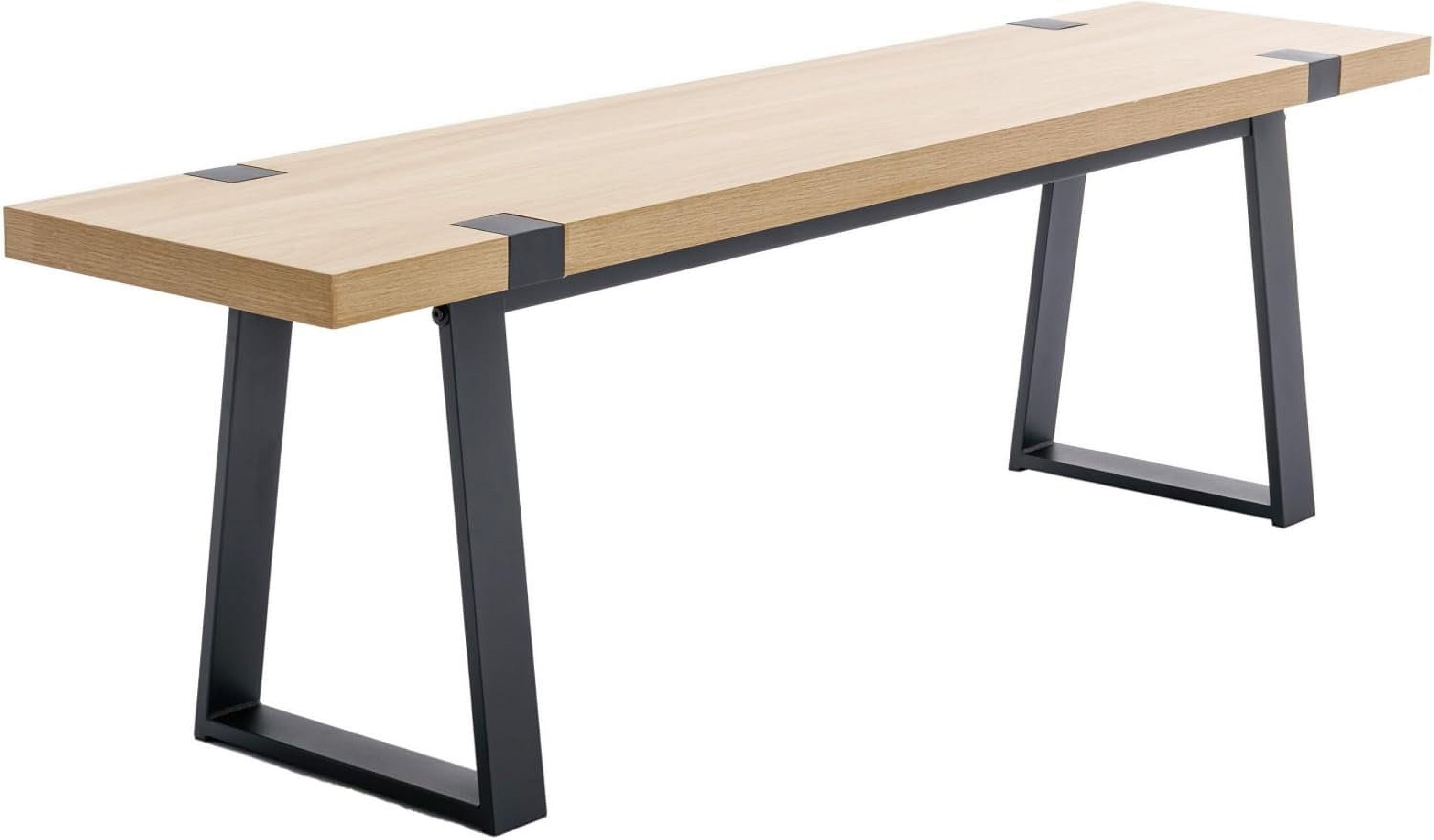 Wooden Dining Bench 60” Table Benches, Seating Chair Rustic Indoor ...