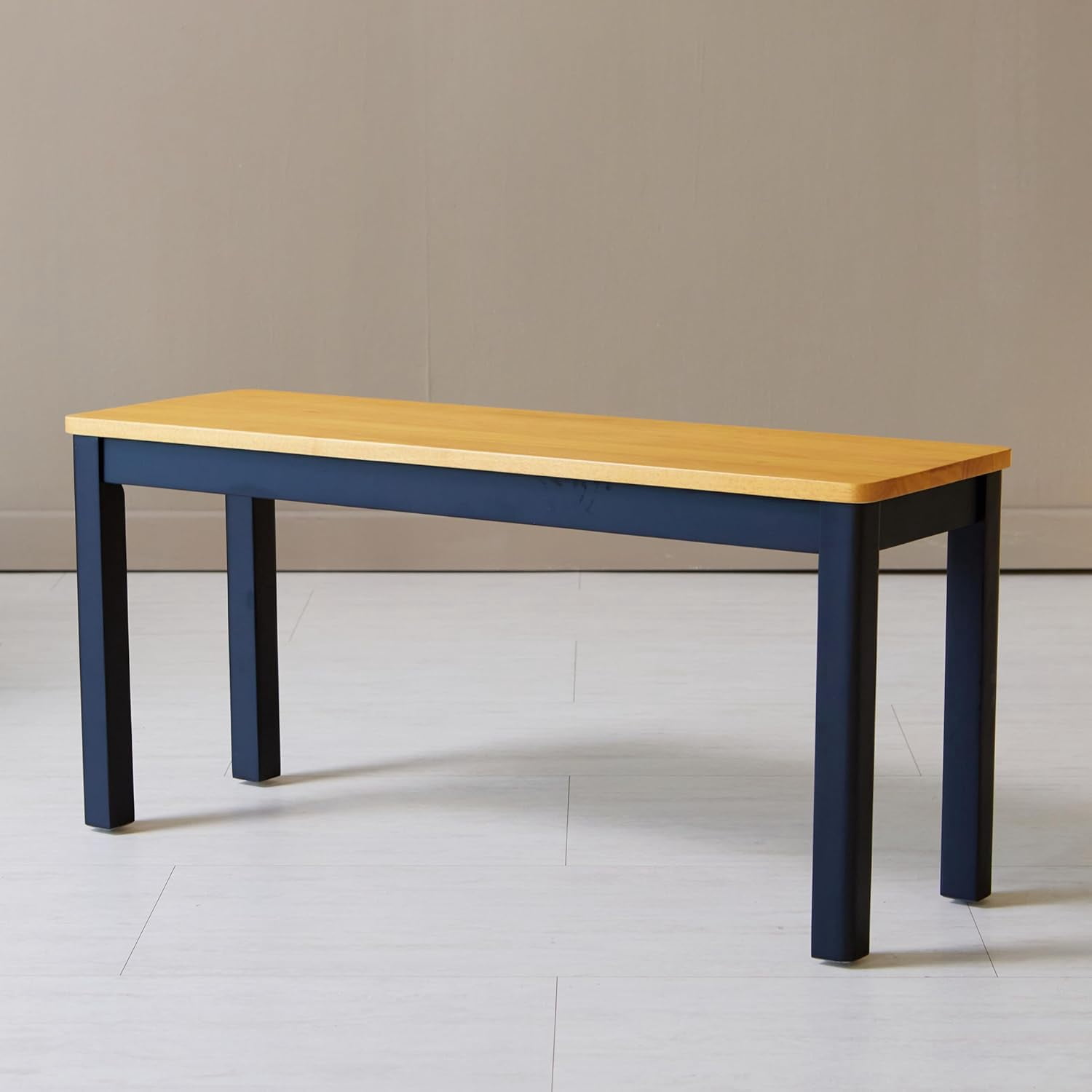 Wooden Dining Bench/Small Modern Farmhouse Malaysian Oak Wood Bench ...