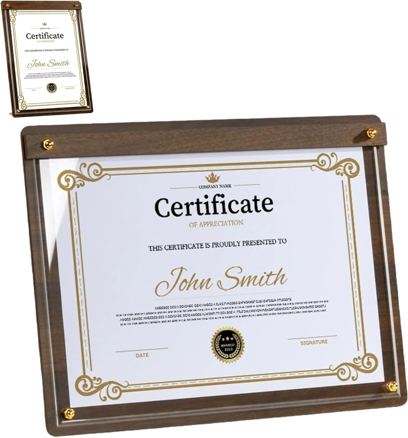 Wooden Diploma Frame Degree Frame: Document Frames with High Definition ...