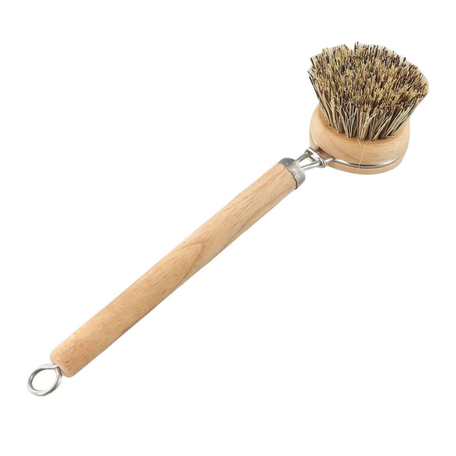 Wooden Dish Scrub Brushes Natural Bristles Kitchen Cleaning Scrubbers ...