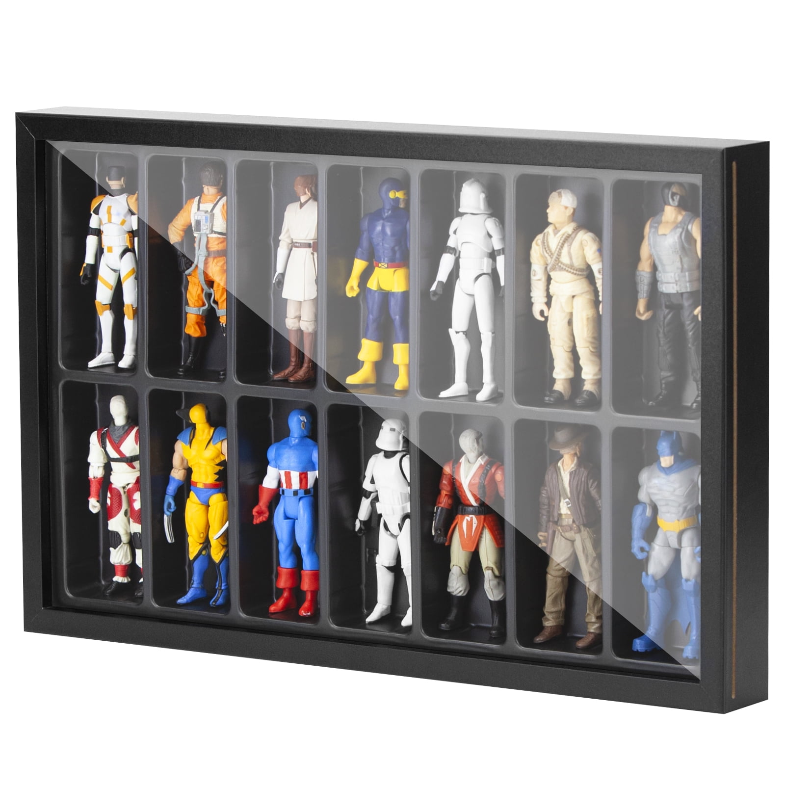 Wooden Display Case for 1/18 3.75 inch Action Figure Star Wars/GI Joe ...