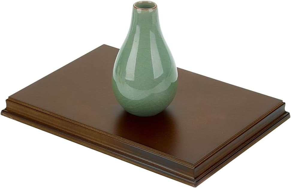 Wooden Display Pedestals Rectangle Coconut Brown 220x150x18mm DIY ...