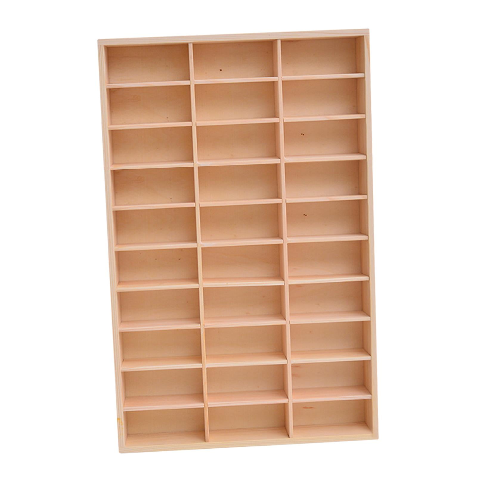 Wooden Display Rack Shelves Multiuse Organizer Showcase Holder Storage ...