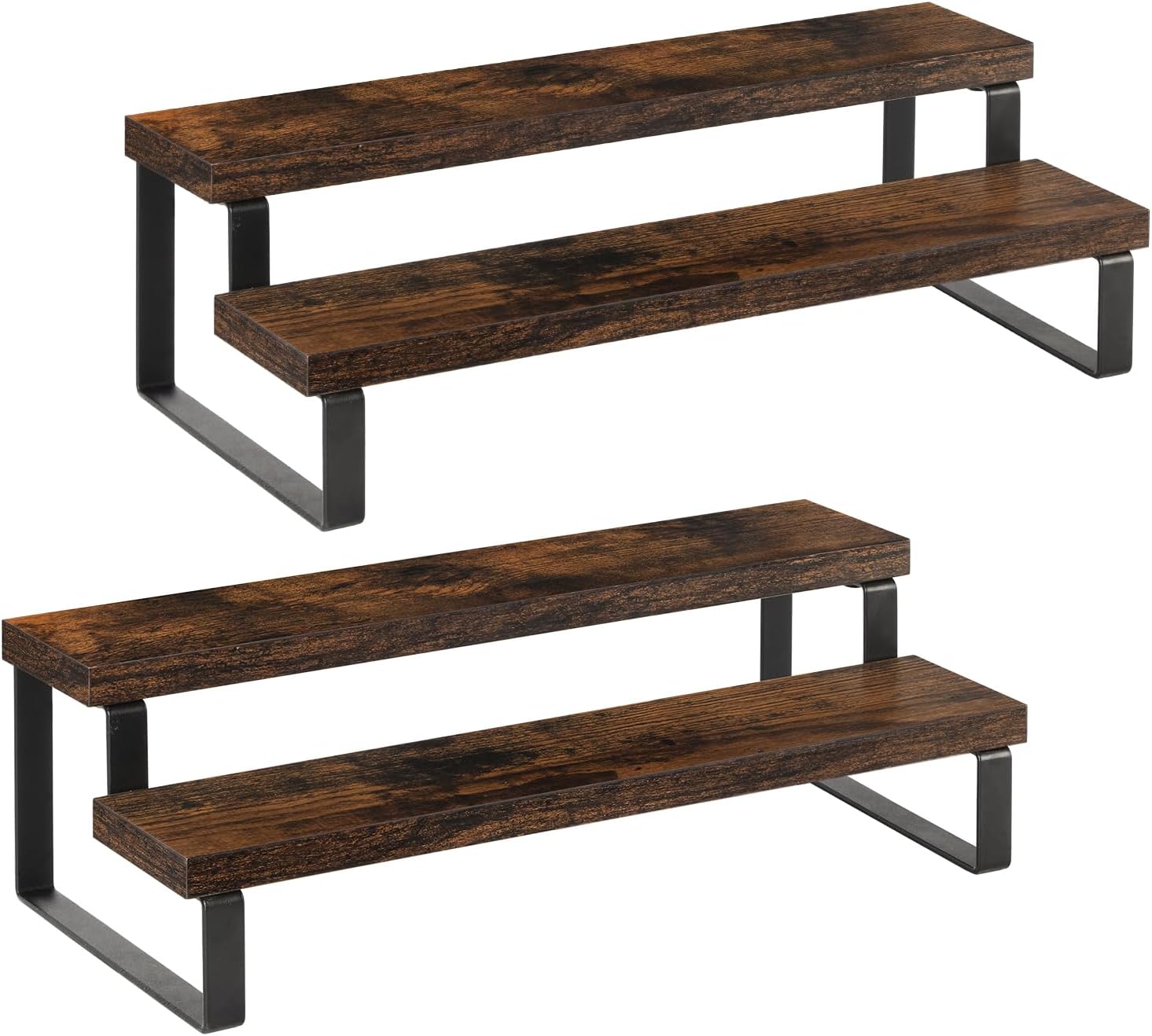 Wooden Display Riser Stand, Tiered Perfume and Cologne Organizer Stand ...