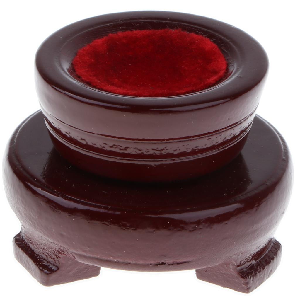 Wooden Display Stand Base For 60-110mm Crystal Ball Sphere Home ...