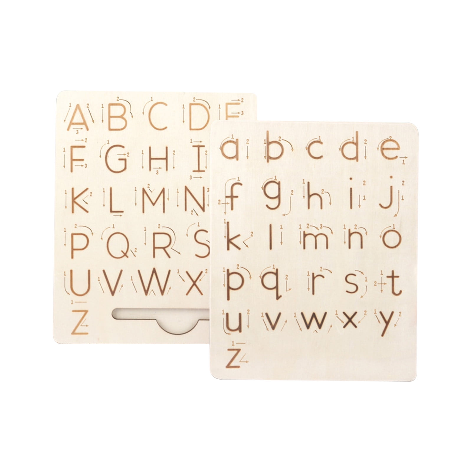 Wooden Double-Sided Alphabet Practice Board, Educational Writing Tools ...