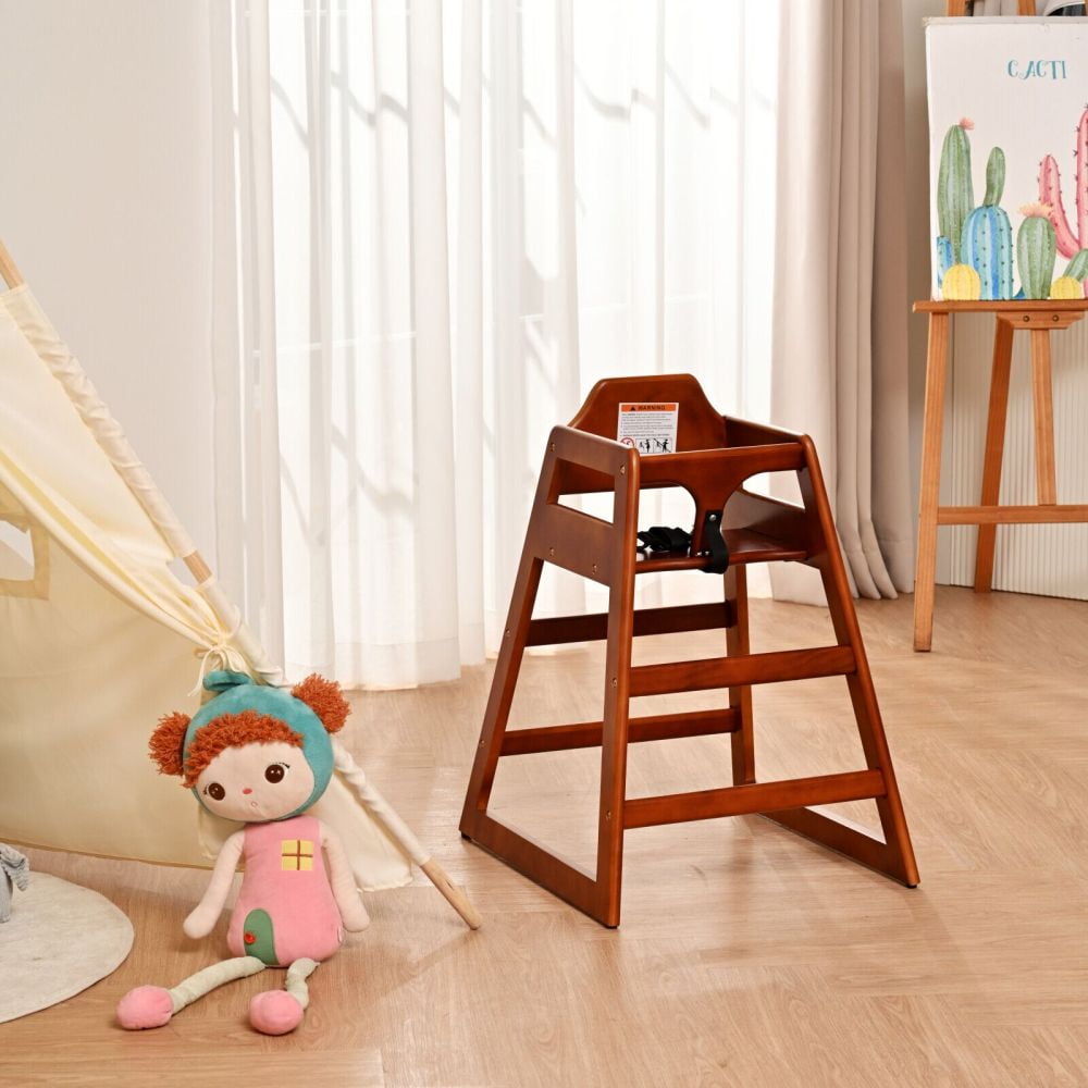 Wooden Double Solid Wood Feeding, Eat & Grow Portable High, Easy to ...