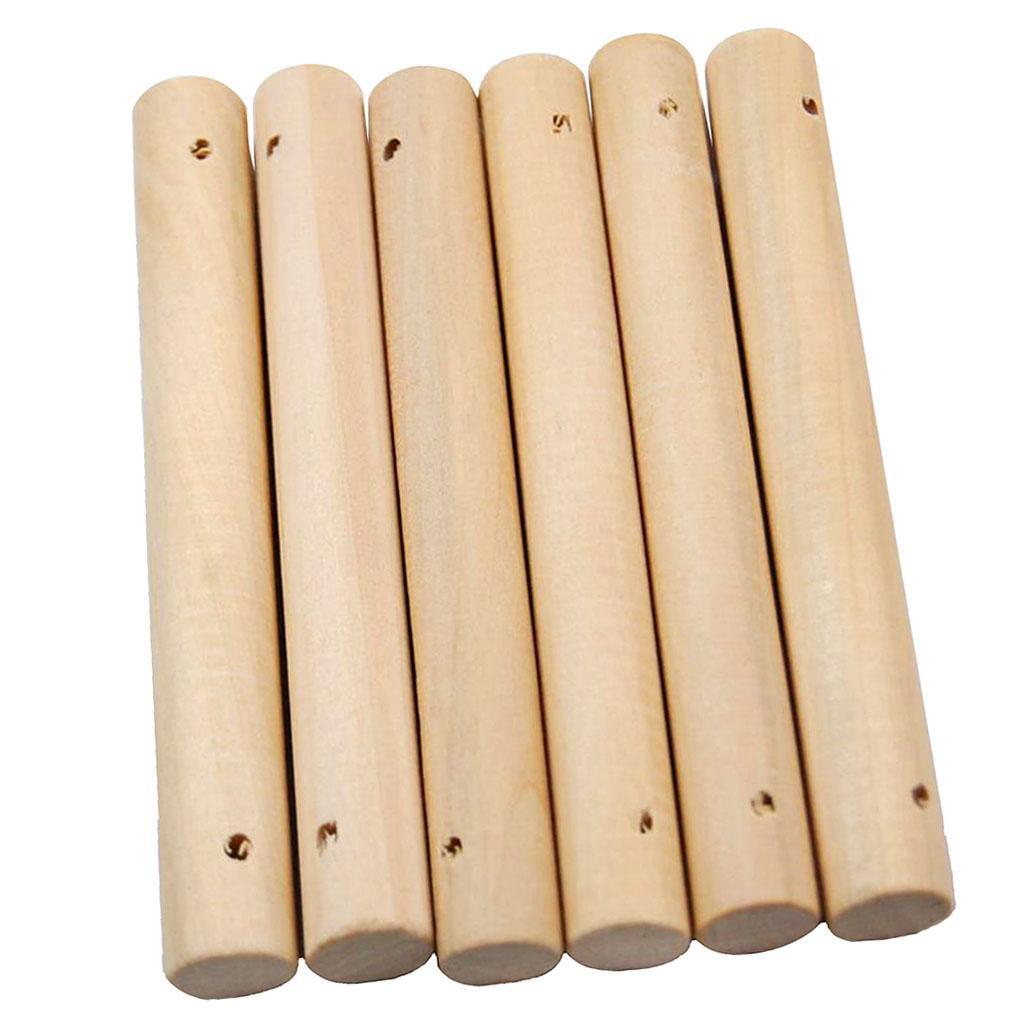 Wooden Dowel Dods Round Wood Dowels ,20PCS Precut Wooden Craft Sticks ...