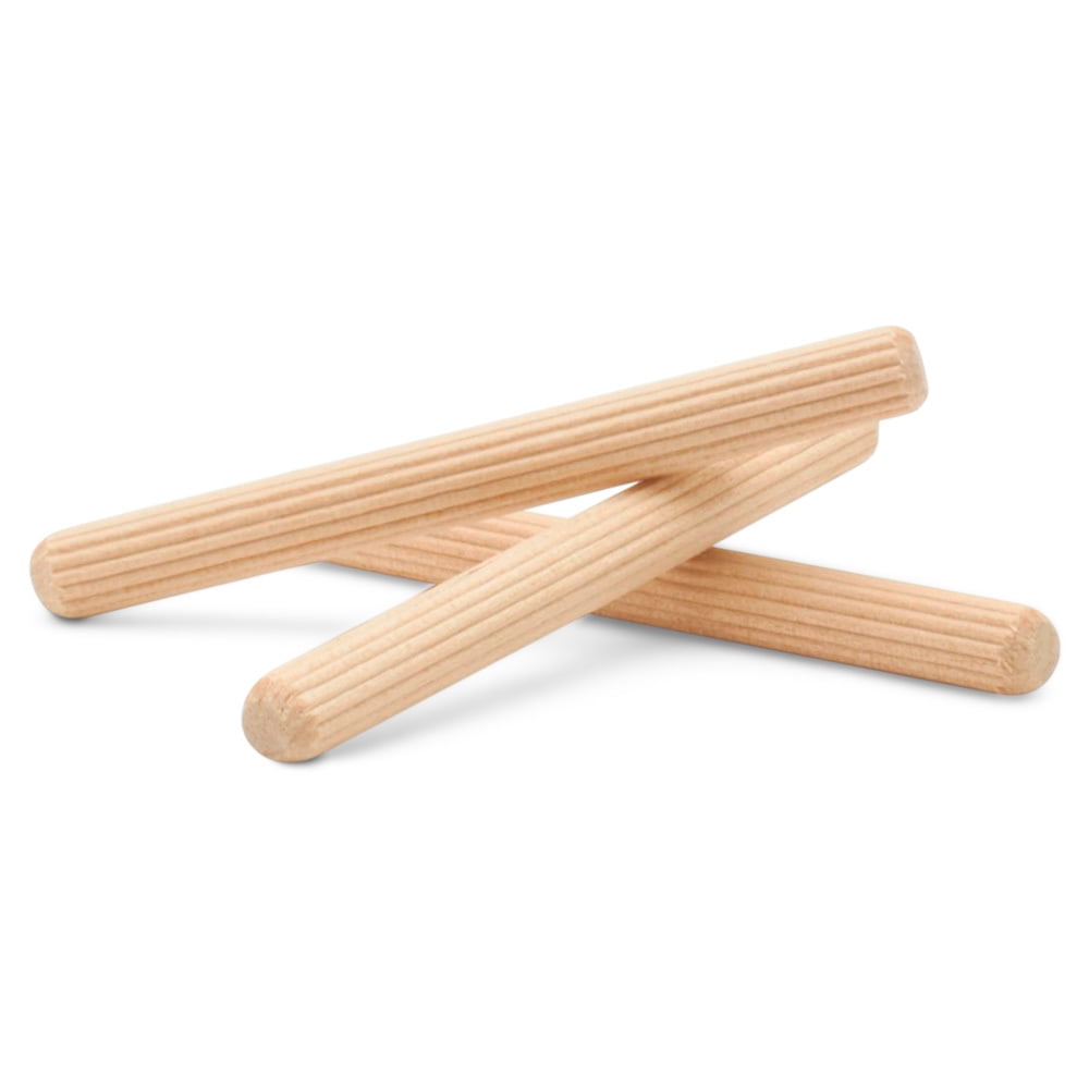 Wooden Dowel Pins 2-1/2 x 1/4, Pack of 500 Fluted Dowel Joints for ...