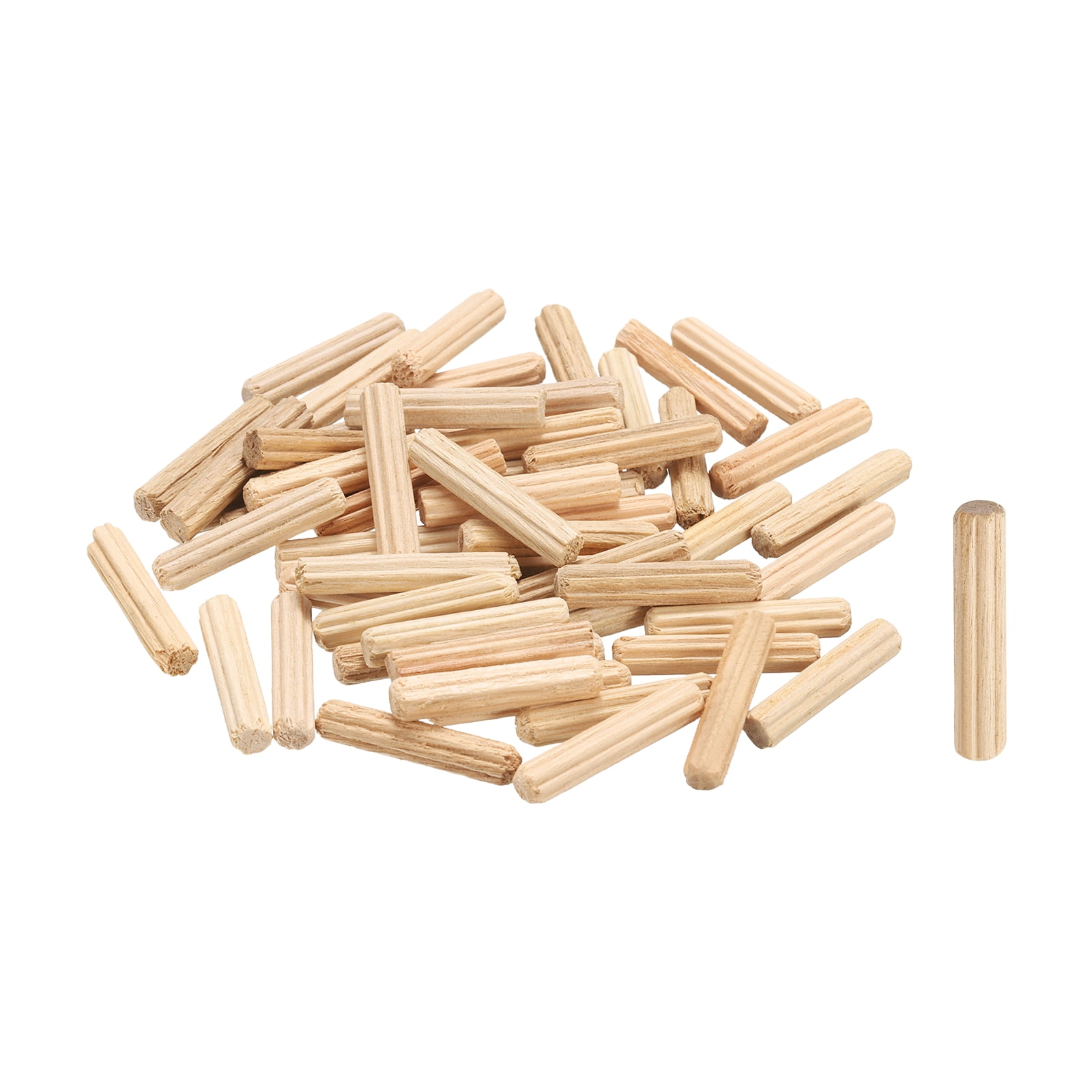 Wooden Dowel Pins 3/16"x 13/16" (4mm x 20mm) Straight Dowel Rods Wood ...