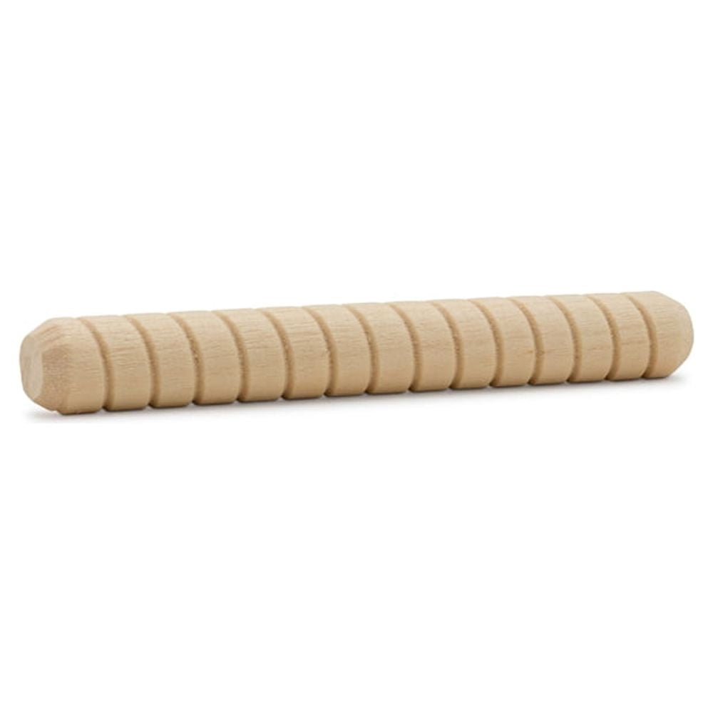 Wooden Dowel Pins 3/8 inch x 3 inch, Pack of 100 Spiral Dowel Joints ...