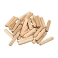 Wooden Dowel Pins 36 Pack 6x30mm Fluted Beveled Ends Wood Dowel Pegs ...