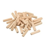 Wooden Dowel Pins 50 Pack 6x25mm Fluted Beveled Ends Wood Dowel Pegs ...