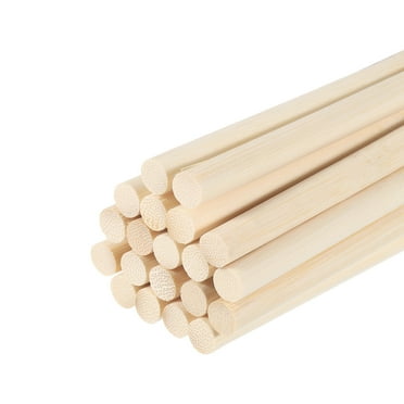 50Pcs Wooden Dowel Rods Unfinished Wood Dowels, Solid, Sanded - Walmart.com