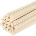 Wooden Sticks Uxcell Wooden Dowel Rods,50cm/20 Round Dowel Rod Wood ...