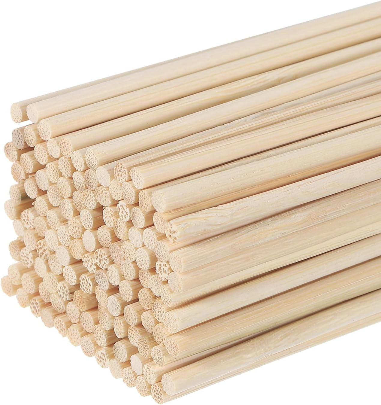 Wooden Dowel Rods,50cm/20" Round Dowel Rod Wood Sticks,3mm/0.12" Bamboo ...