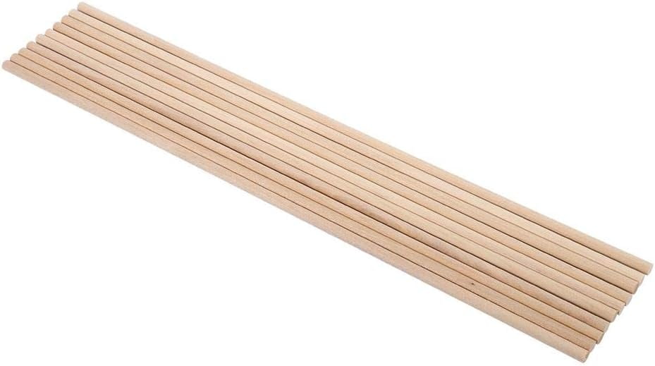 Wooden Dowel Rods, Craft Sticks, 10pcs 30cm Long DIY Wooden Arts Craft ...