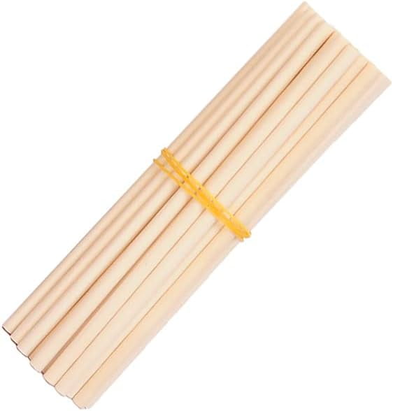 Wooden Dowel Rods Unfinished Wood Round Sticks Wooden Crafts Sticks for ...