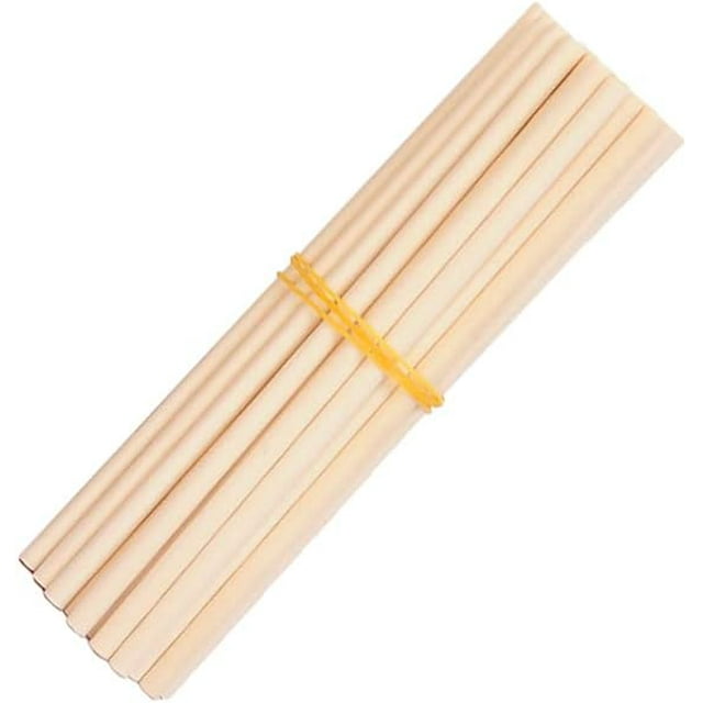 Wooden Dowel Rods Unfinished Wood Round Sticks Wooden Crafts Sticks for ...