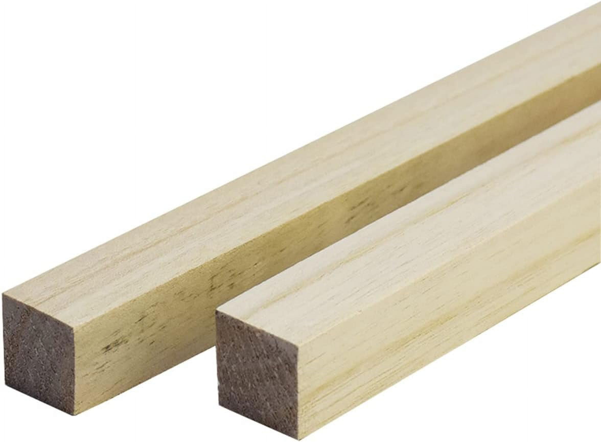 Wooden Dowel Rods Unfinished Wood Square Sticks Wooden Crafts Sticks ...