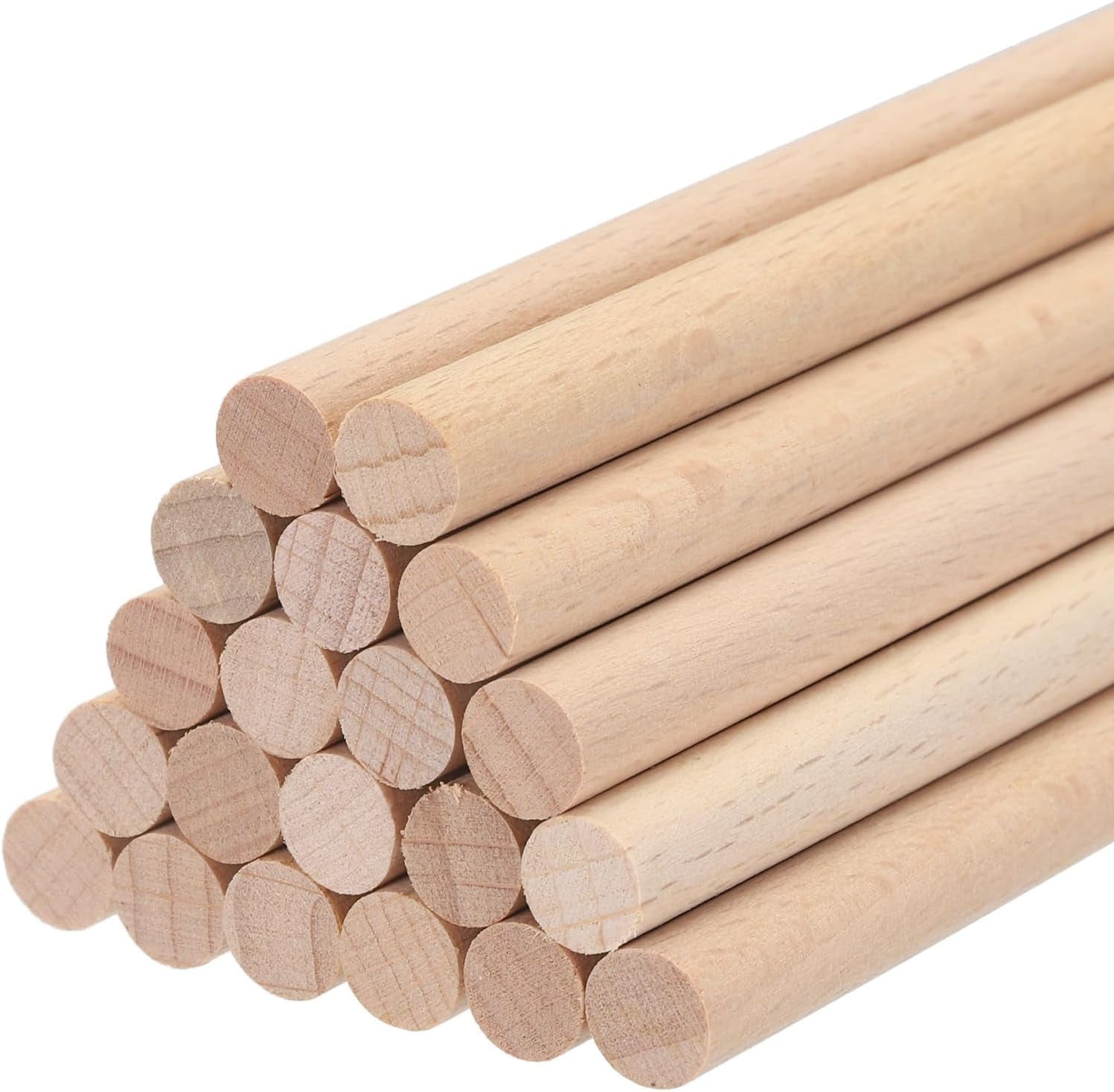 Wooden Dowel Rods Wood Sticks, 30cmx0.8cm Round Wooden Dowels Rod for ...