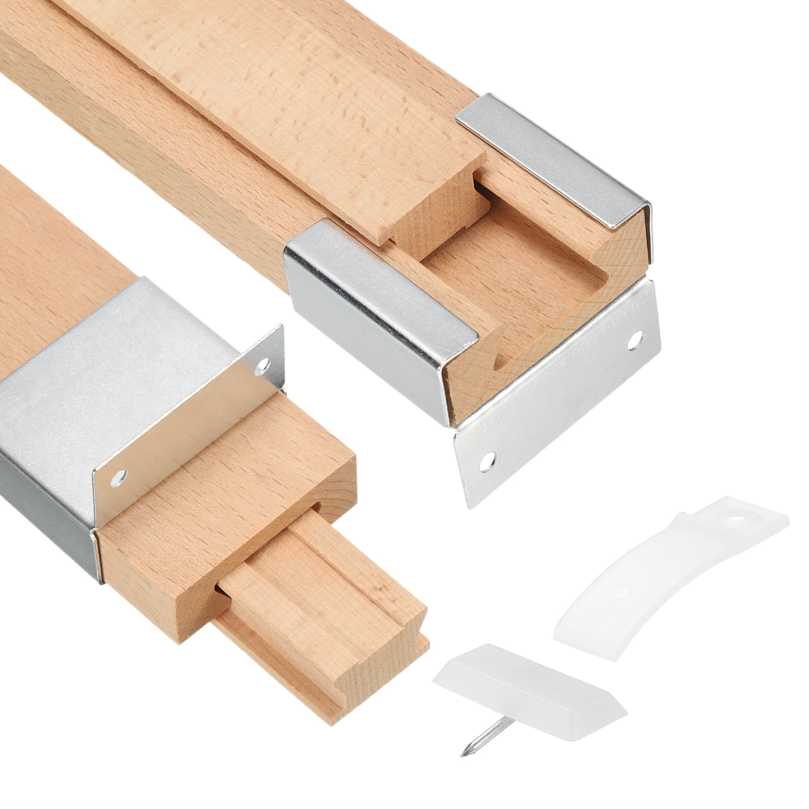 Wooden Drawer Slides, 9-7/8" (25 CM) with Metal Plastic Slide Glide ...