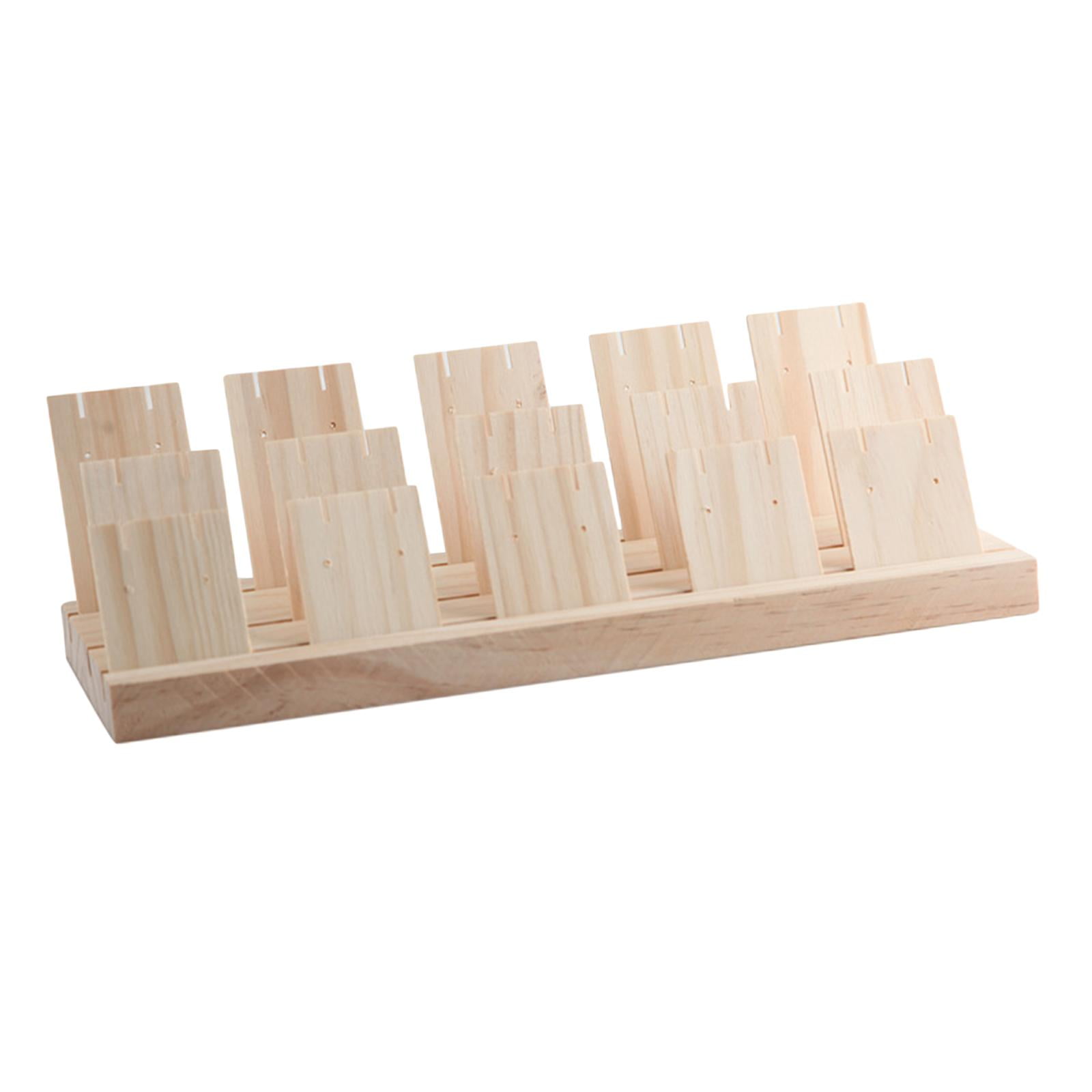 Wooden Ear Display Stand Jewelry Large Capacity Display Case Shelves ...
