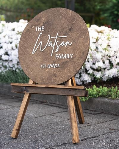 Wooden Easel - Wedding Sign Stand - Floor Easel For Welcome Sign ...