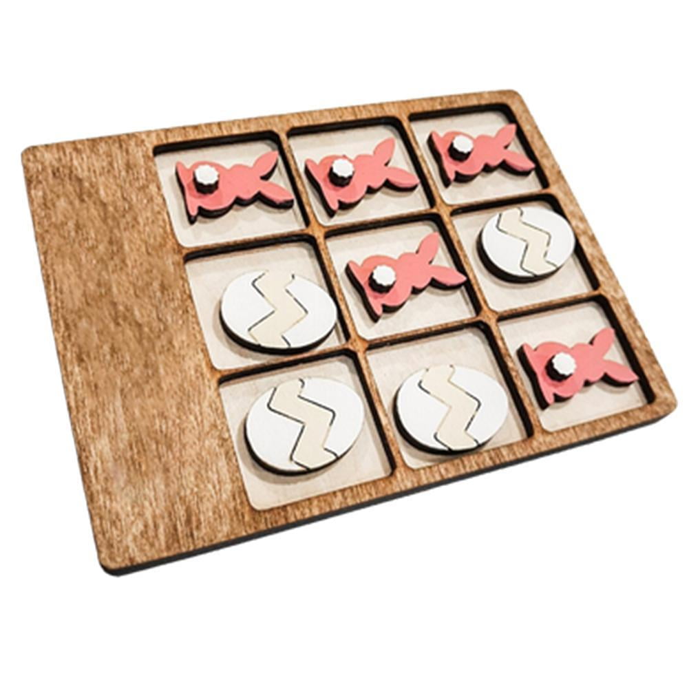 Wooden Easter Tic Tac Toe SVG Toys Game Board Family Game Bny Svg GXJ ...