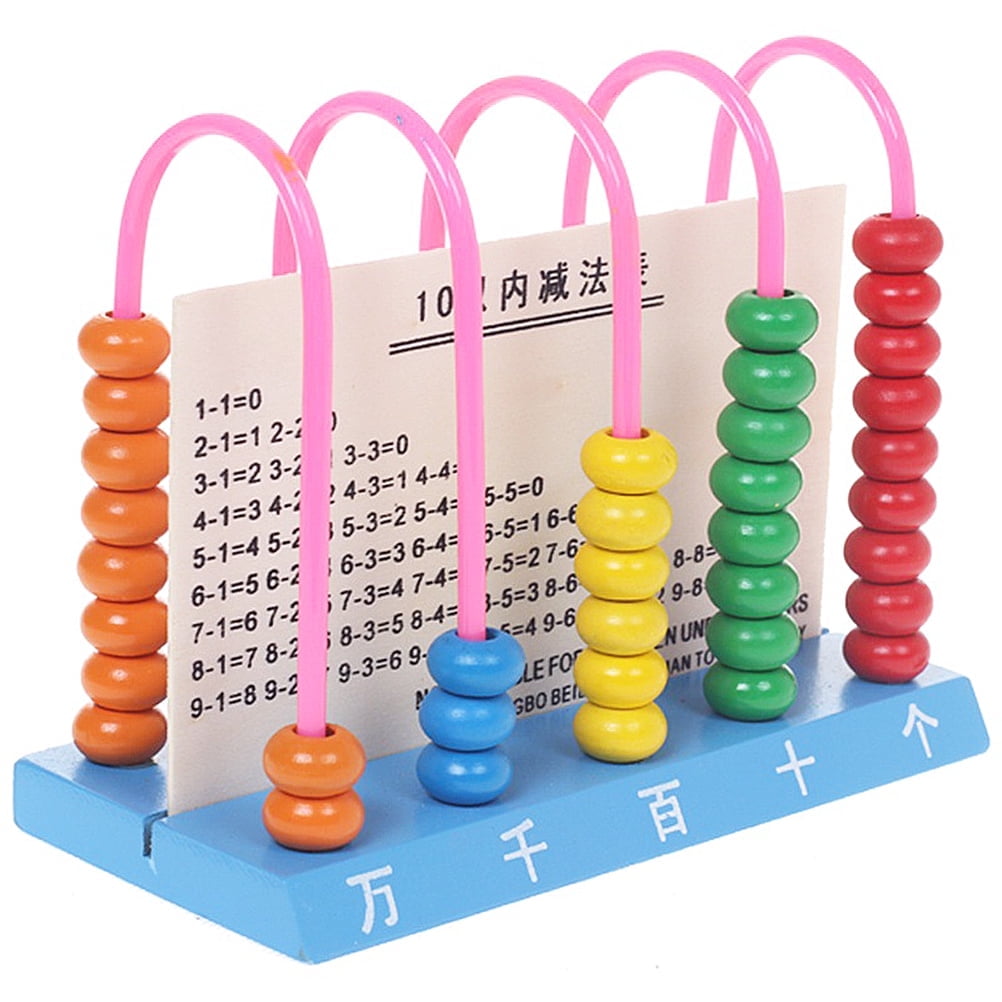 Wooden Educational Counting Classic Abacus Math Game for Kids ...