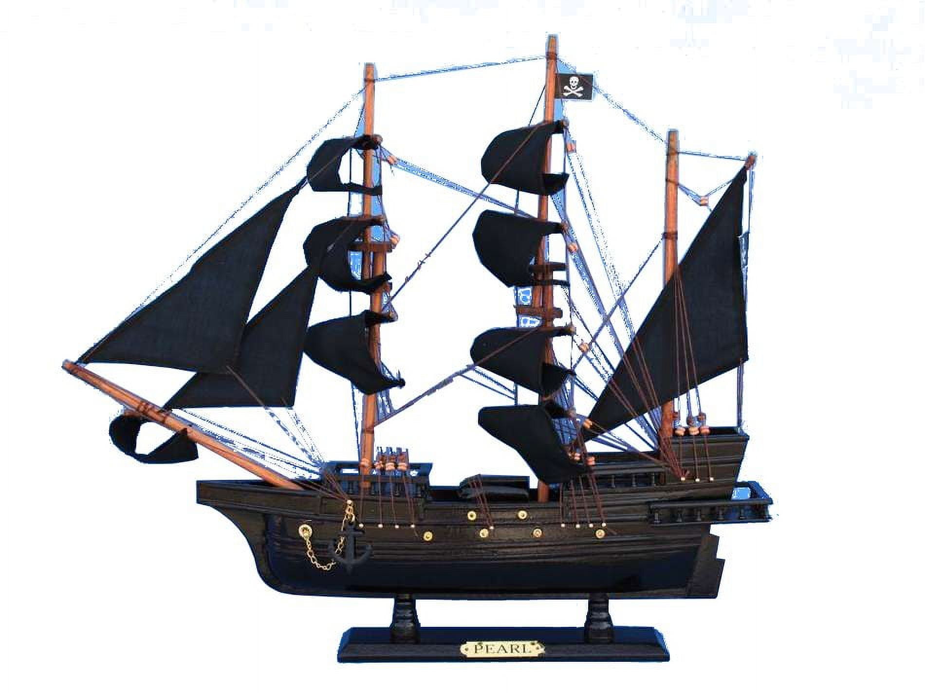 Wooden Edward England's Pearl Model Pirate Ship 20"" - Walmart.com