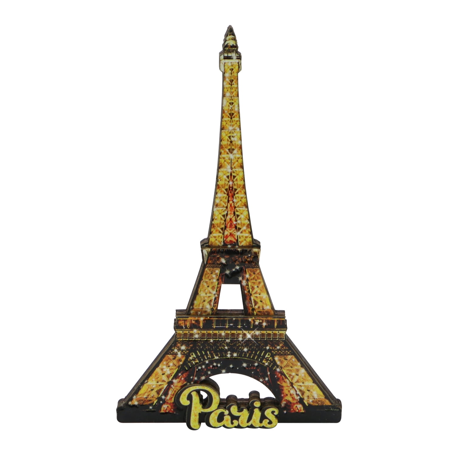 Wooden Eiffel Tower Magnet 3D Paris - Walmart.com