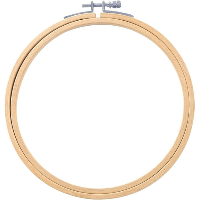 14 Inch 1 Piece Wooden Embroidery Hoops Bamboo Circle Cross Stitch Hoop ...