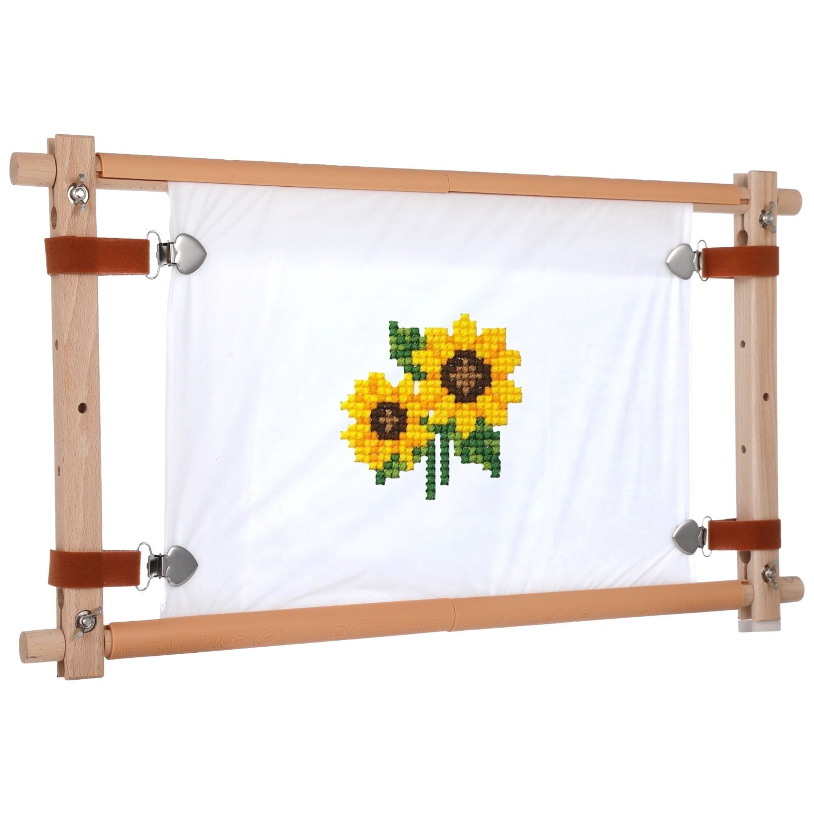Wooden Embroidery Scroll Frame, 21.5x12 Inch Beech Wood Tapestry Frame ...