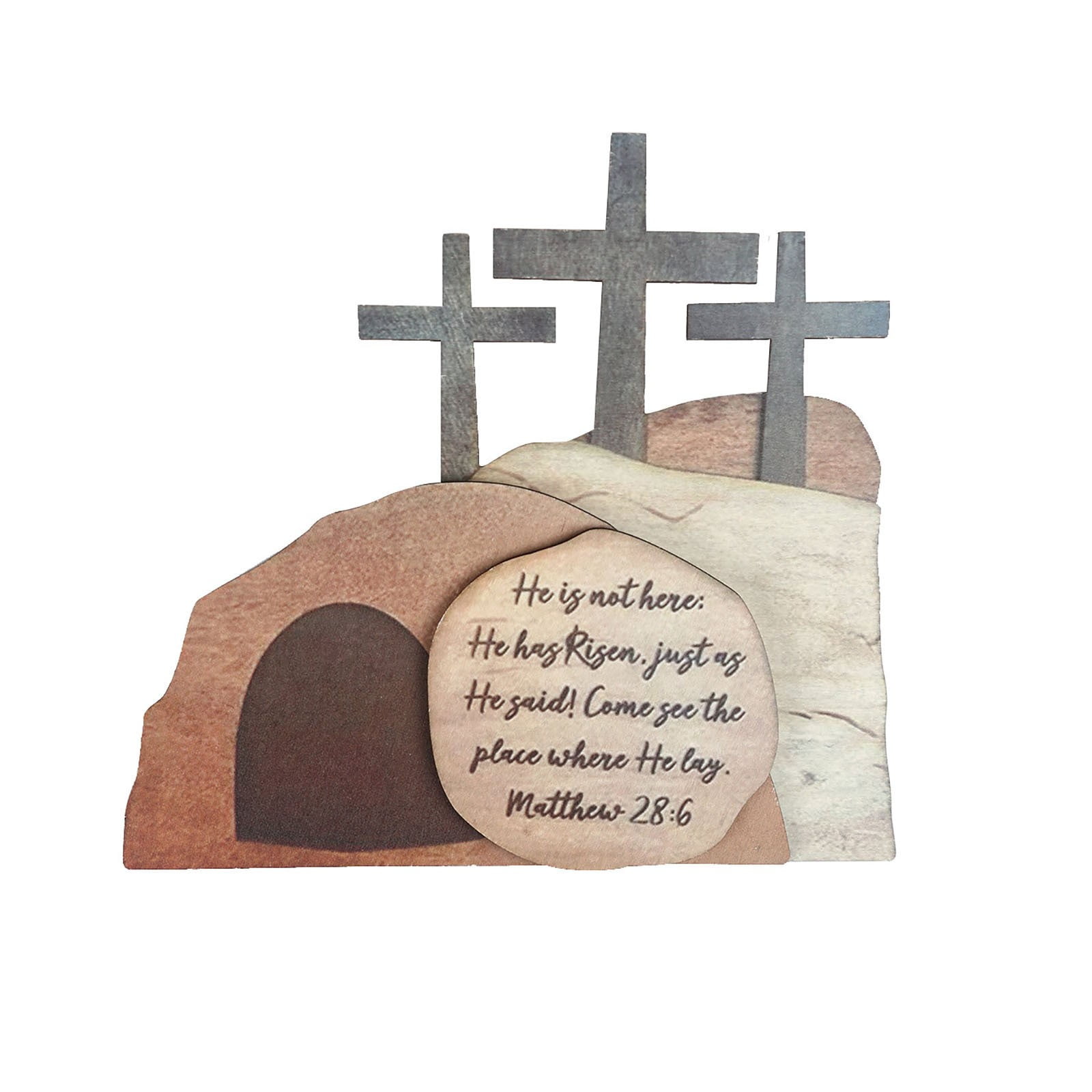 Wooden Empty Tomb Decoration - for Easter Scenes, Family Festival ...
