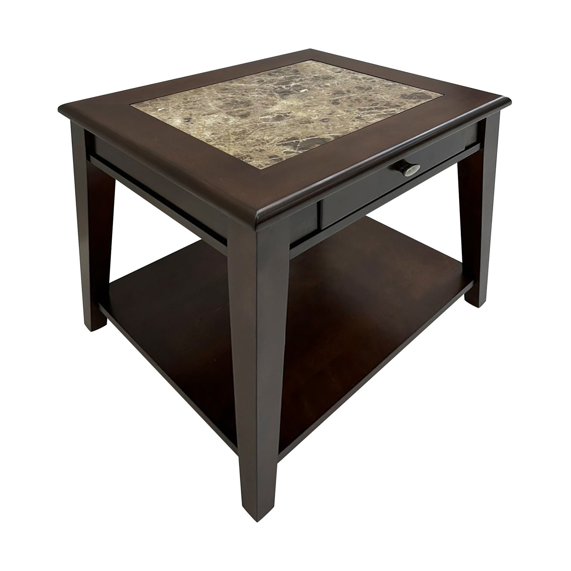 Wooden End Table with Drawer / Living Room Essential / Adds Classic ...
