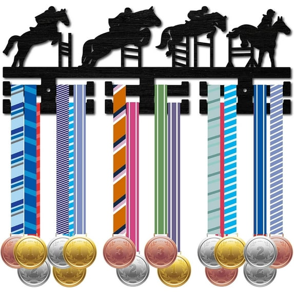 Wooden Equestrian Medal Hanger Display Medal Holder Sport Medal Rack ...