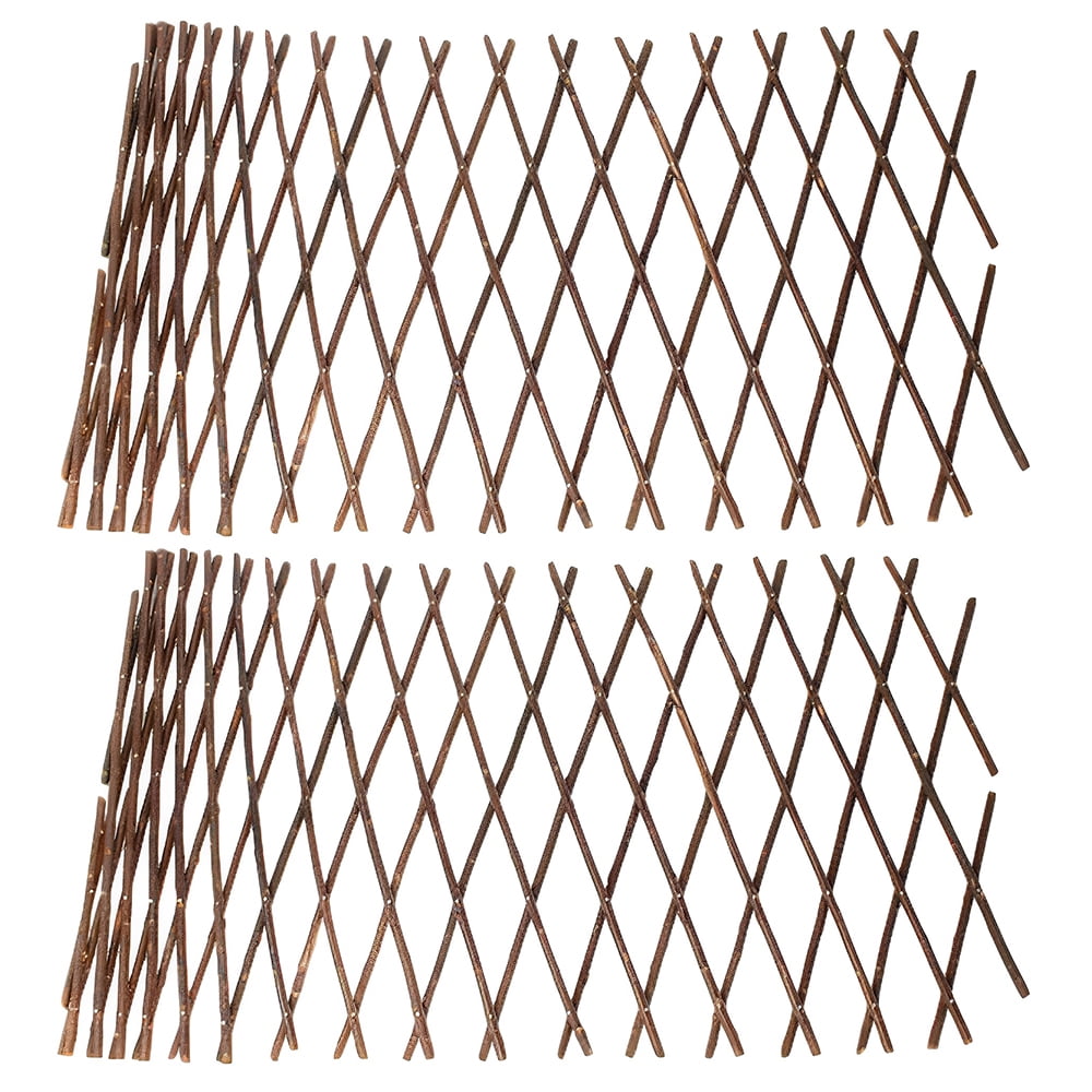 Wooden Extendable Fence Garden Trellises Retractable Privacy Fence ...