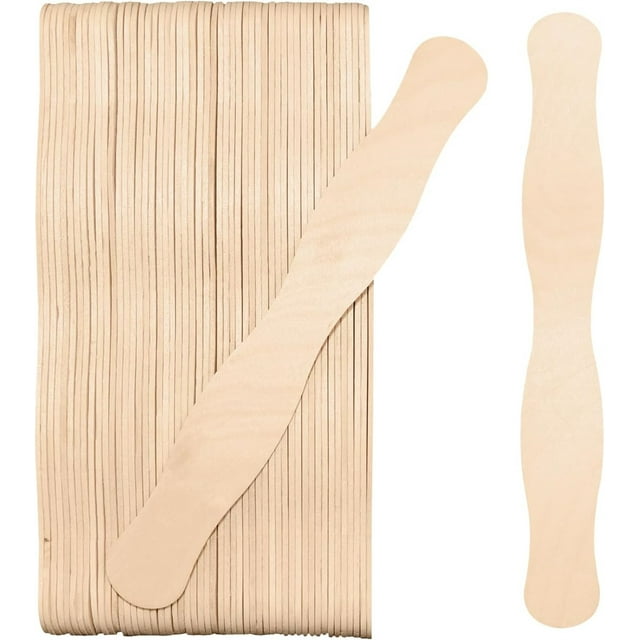 Wooden Fan Handles 8 inch,Bexikou 50 Pack Premium Craft Sticks,Large ...