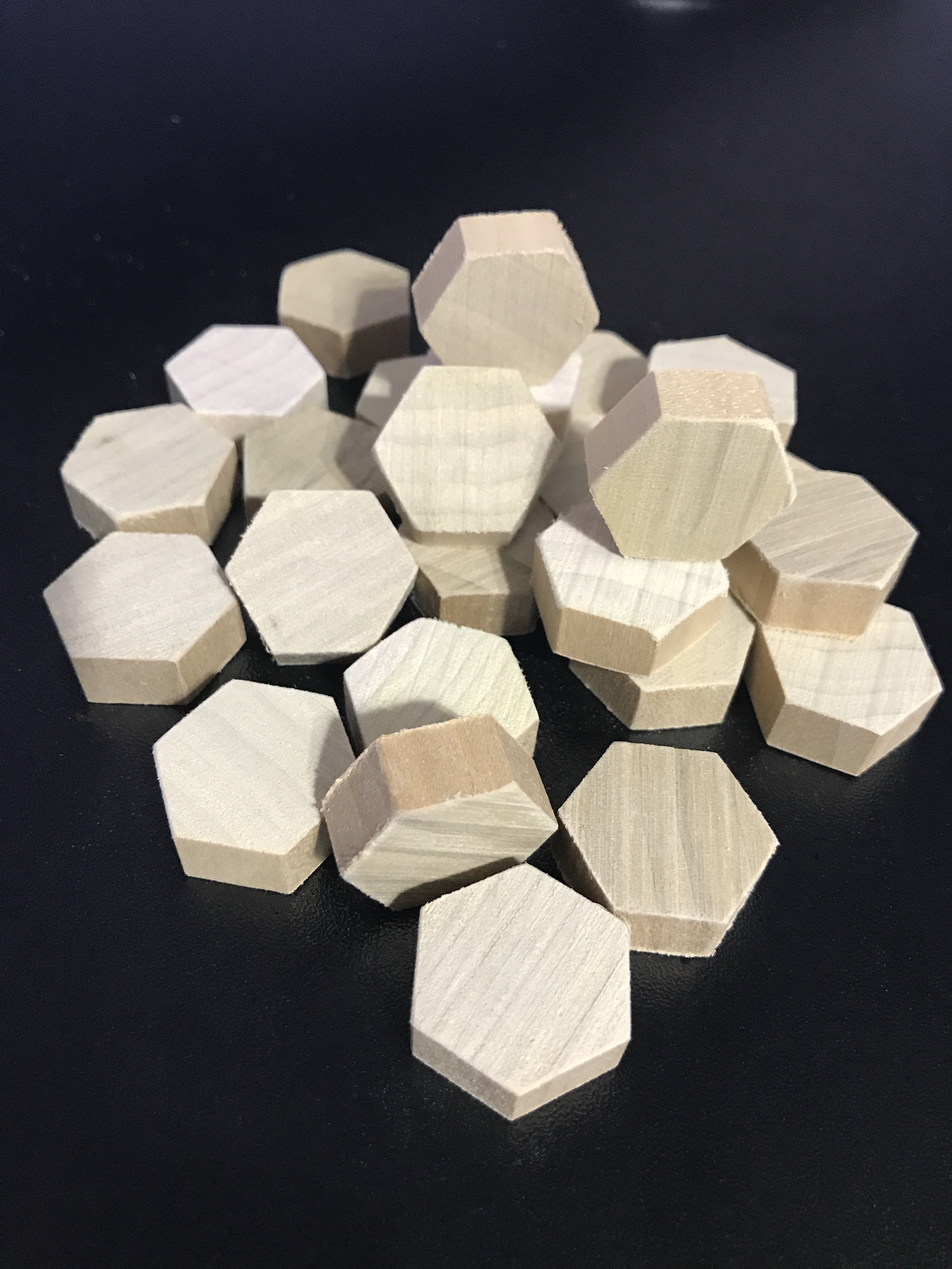 Wooden Faux Bolt Heads. 1 x 5/16 in. Replica Hex Bolt Heads (25 Pieces ...