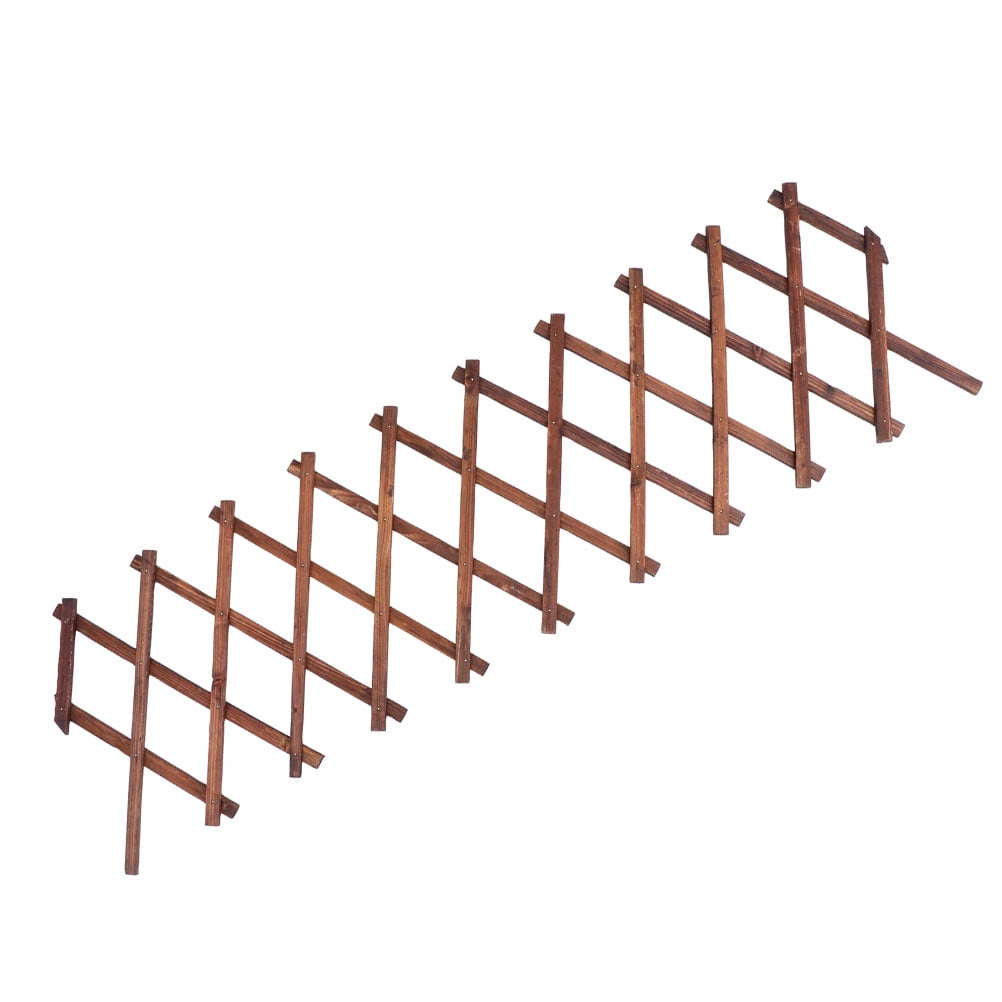 Wooden Fence Outdoor Garden Trellis Expanding Fence Plant Climb Support ...