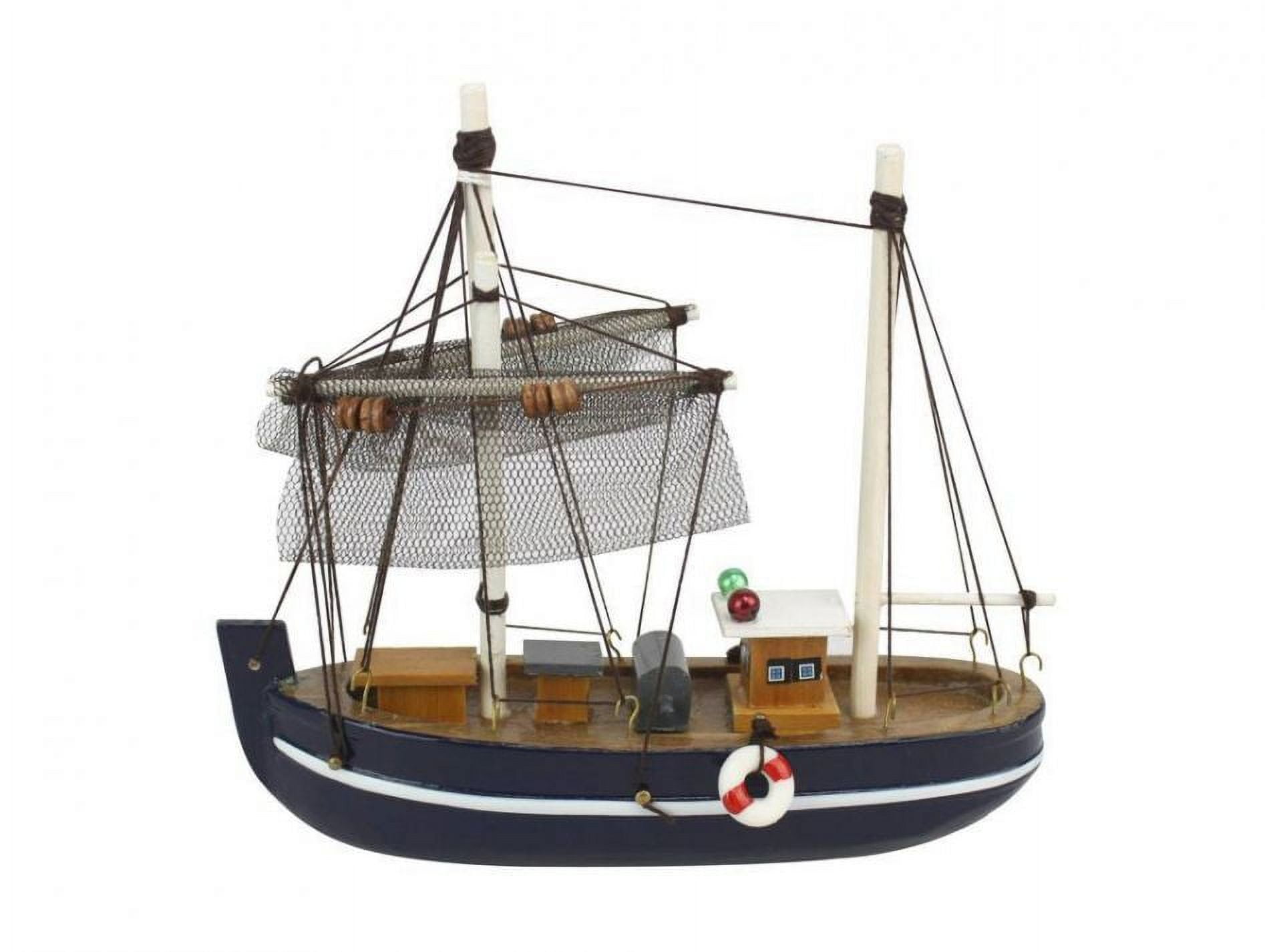 Wooden Fine Catch Model Fishing Boat 6" - Boat Model - Small Model Boat ...