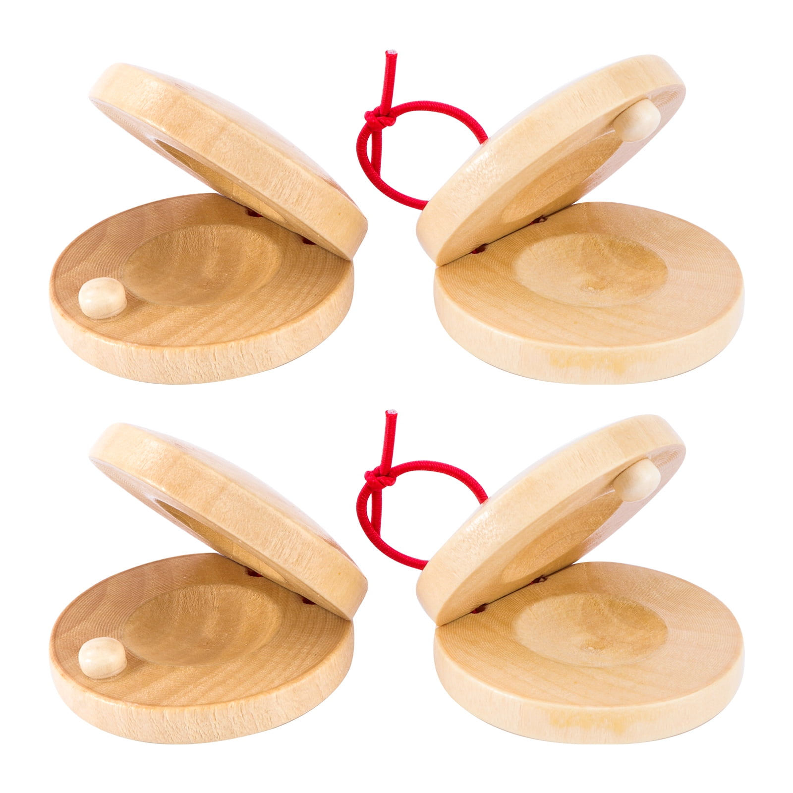 Wooden Finger Castanets - Mini Musical Instrument for Kids - New Year ...