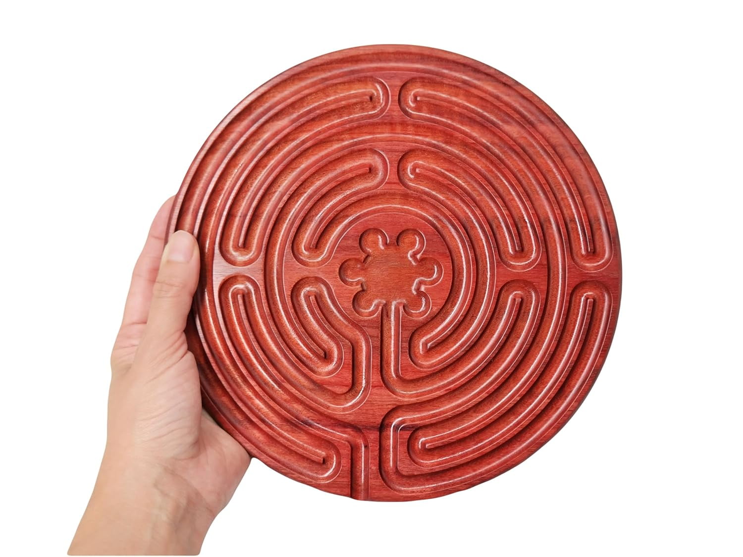 Wooden Finger Labyrinth, Meditation Corner, Breathing Tool (Purple ...