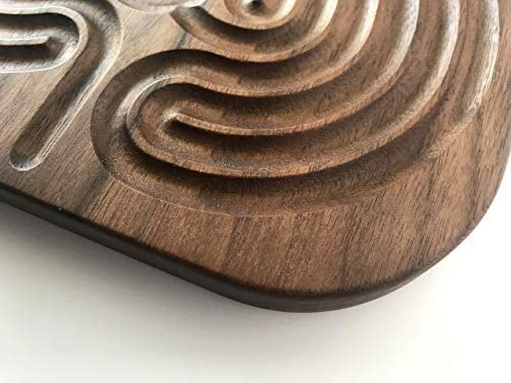 Wooden Finger Labyrinth for Meditation and Prayer, Classical Cretan ...