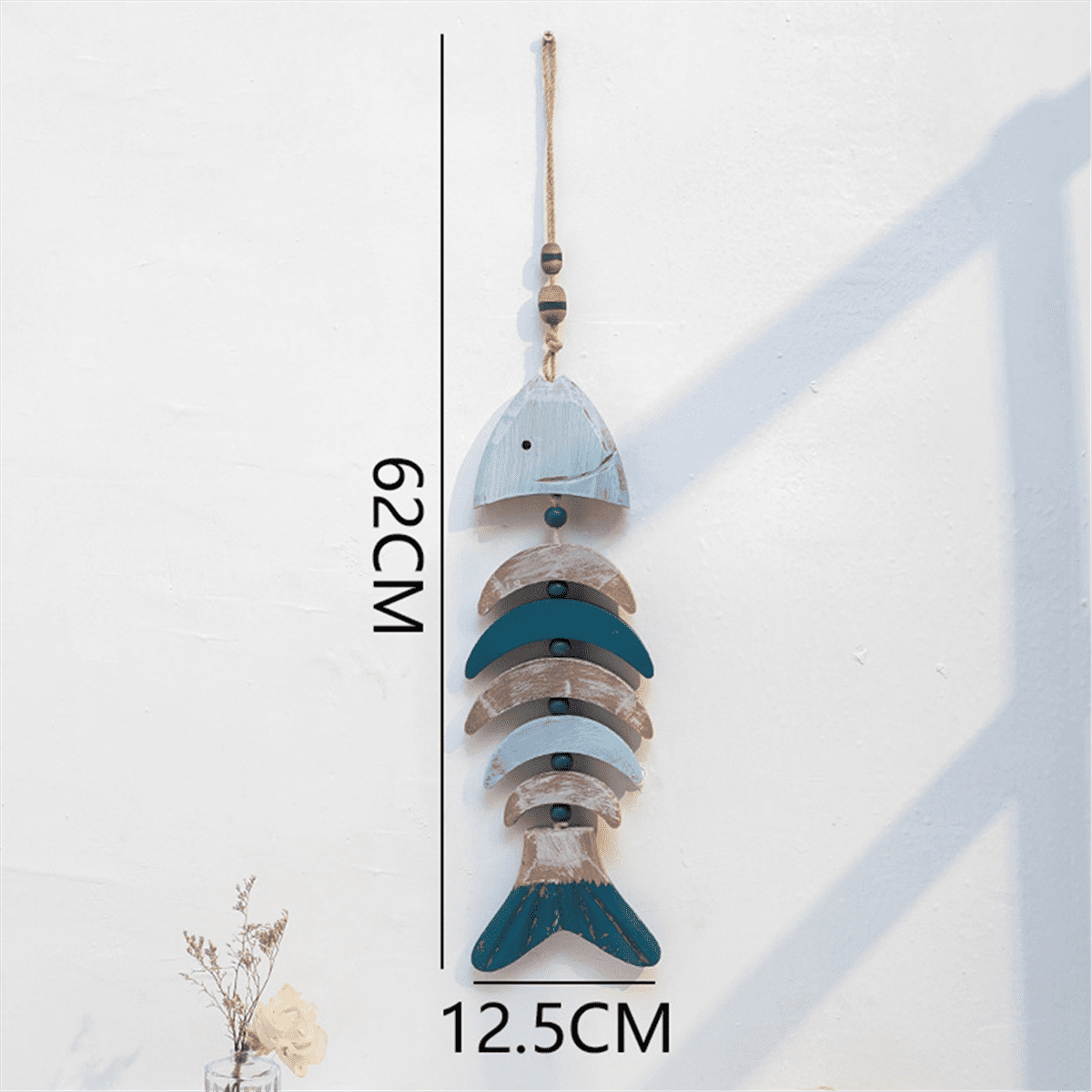 Wooden Fish Decor Hanging Fish Hand Carved Fish Wall Decor for Nautical ...